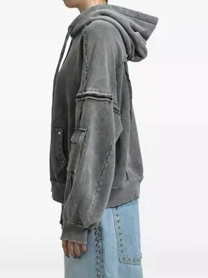 VIVAMUS Panelled Zip-detail Hoodie