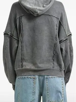 VIVAMUS Panelled Zip-detail Hoodie