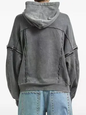 VIVAMUS Panelled Zip-detail Hoodie