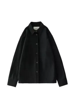 Studio Nicholson Santini Virgin-wool Overshirt - Black
