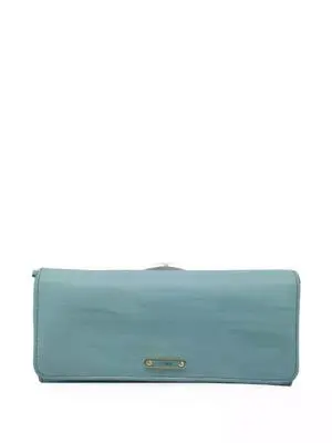 Fendi 2014 Continental Leather Wallet - Blue