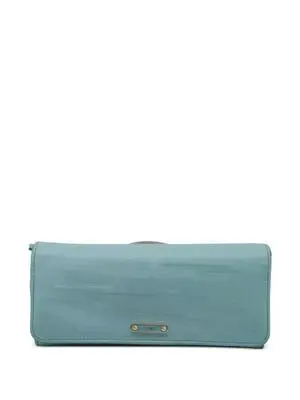 Fendi 2014 Continental Leather Wallet - Blue
