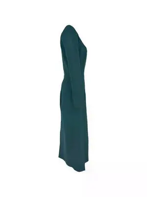 Roland Mouret Long-sleeve Midi Dress - Green