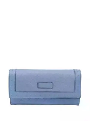 Gucci Microguccissima Flap Wallet - Blue