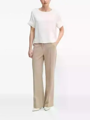 Sisley Round-neck Cuffed-sleeve T-shirt
