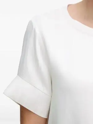 Sisley Round-neck Cuffed-sleeve T-shirt