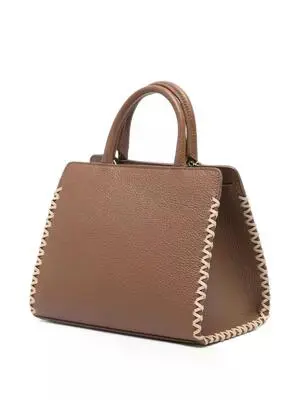 AIGNER Cybill Whipstitch-trim Tote Bag