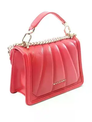 BVLGARI 2015-2026 Leather Serpenti Diamond Blast Satchel