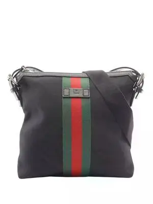 Gucci Gg Techno Canvas Web Messenger Crossbody Bag