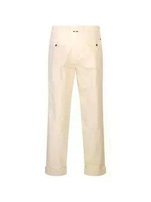 MASON'S Pinces Pleated Turn-up Trousers