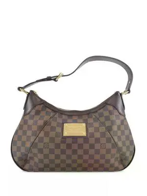 LOUIS VUITTON 2008 Damier Ebène Shoulder Bag - Brown