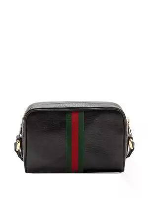 Gucci 2000-2015 Mini Calfskin Web Ophidia Crossbody Bag - Black