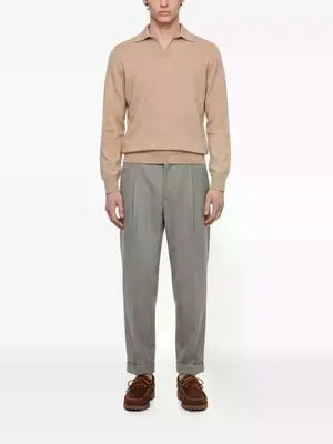 Brunello Cucinelli Long-sleeve Polo-collar Sweater - Neutrals