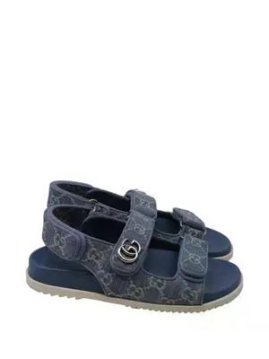 Gucci Moritz Gg Slingback Sandals - Blue