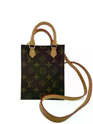 LOUIS VUITTON Petit Sac Plat Monogram Handbag