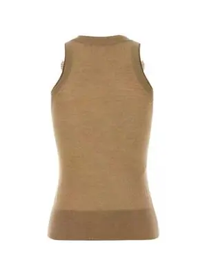 Ermanno Scervino Lace-embellished Bead-detailed Vest