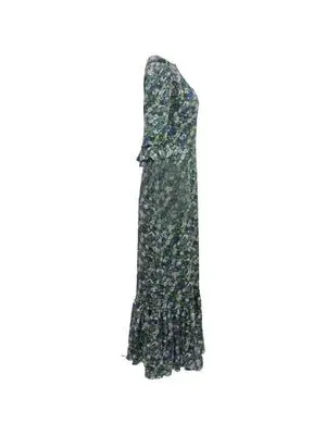 THE VAMPIRE'S WIFE Floral-print Silk Maxi Dress