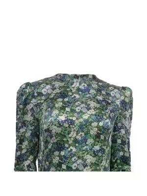 THE VAMPIRE'S WIFE Floral-print Silk Maxi Dress
