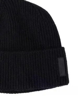 Giorgio Armani Cashmere Beanie Hat - Black