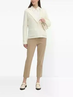 Sisley Textured-knit Notched-lapel Cardigan