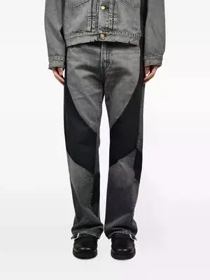 DEAR BORO 1985 Contrast-panel Patchwork Jeans