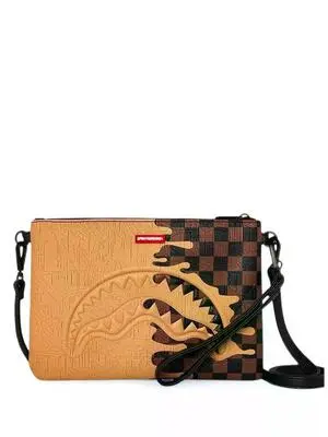 SPRAYGROUND Henny Melt Shark-motif Clutch Bag