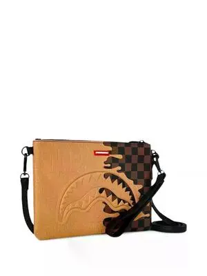 SPRAYGROUND Henny Melt Shark-motif Clutch Bag - Neutrals