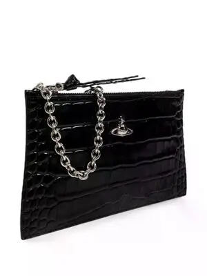 VIVIENNE WESTWOOD Small Flat Zip Clutch