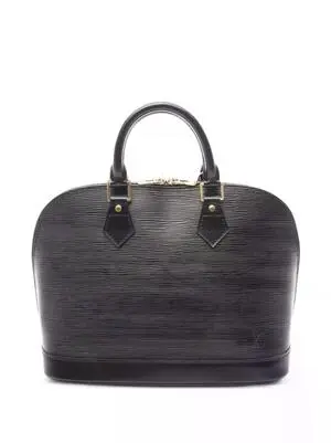 LOUIS VUITTON 1997 Alma Epi Tote Bag - Black