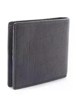 Saint Laurent Monogram Croc-effect Wallet
