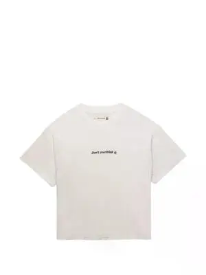 HONOR THE GIFT Slogan-print Short-sleeve T-shirt - Neutrals