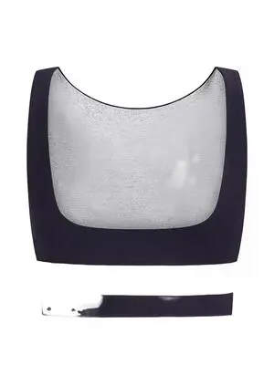 HOUSE OF GRAVITY Striped Crop Top - Blue