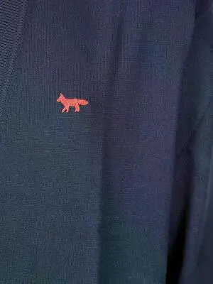 Maison Kitsuné Embroidered Fox Profile Cardigan