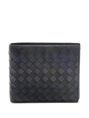 Bottega Veneta 2010s Intrecciato Bi-fold Wallet - Black