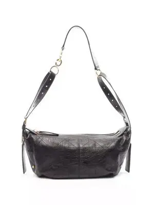 Dior 2010s Macro Cannage D-journey Shoulder Bag - Black