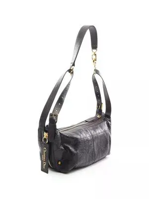 Dior 2010s Macro Cannage D-journey Shoulder Bag - Black