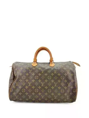 LOUIS VUITTON Speedy 40 Monogram Handbag - Brown