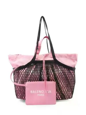 Balenciaga 24 7 Mesh Tote Bag - Pink