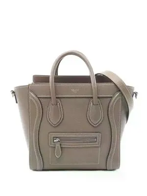 Celine Luggage Nano Tote Bag - Grey