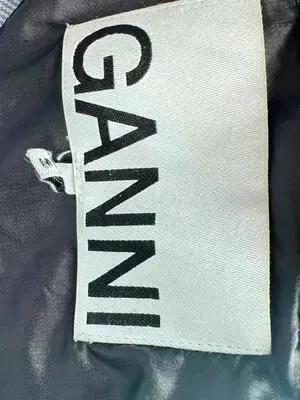 GANNI Diamond-quilted Zip-up Raincoat