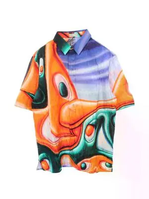 Dior X Kenny Scharf 2010s Short-sleeve Shirt - Orange