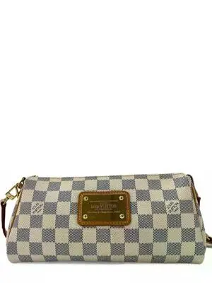 LOUIS VUITTON 2011 Eva Damier Azur Shoulder Bag - White