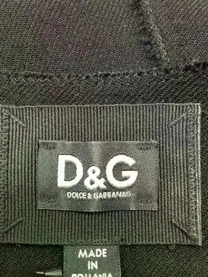 Dolce & Gabbana Wool Scoop-neck Mini Dress