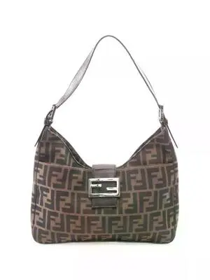 Fendi 2000s Zucca Ff-logo Shoulder Bag