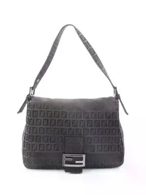 Fendi Zucchino Mamma Baguette Shoulder Bag