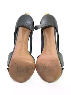 LOUIS VUITTON Patent Leather Lock-detail Cutout Stiletto Pumps