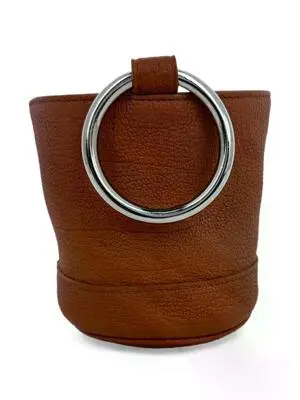 SIMONMILLER Bonsai Ring-handle Bucket Bag - Brown