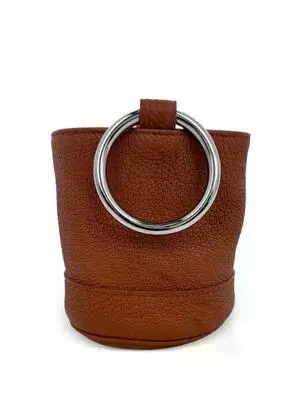 SIMONMILLER Bonsai Ring-handle Bucket Bag - Brown