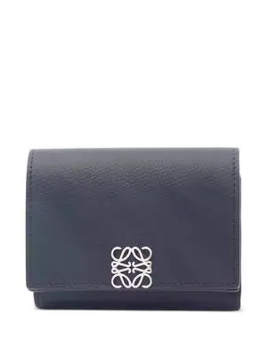 Loewe 2020s Anagram Trifold Wallet Blue