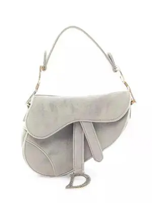 Dior 2000s Saddle Shoulder Bag - Grey